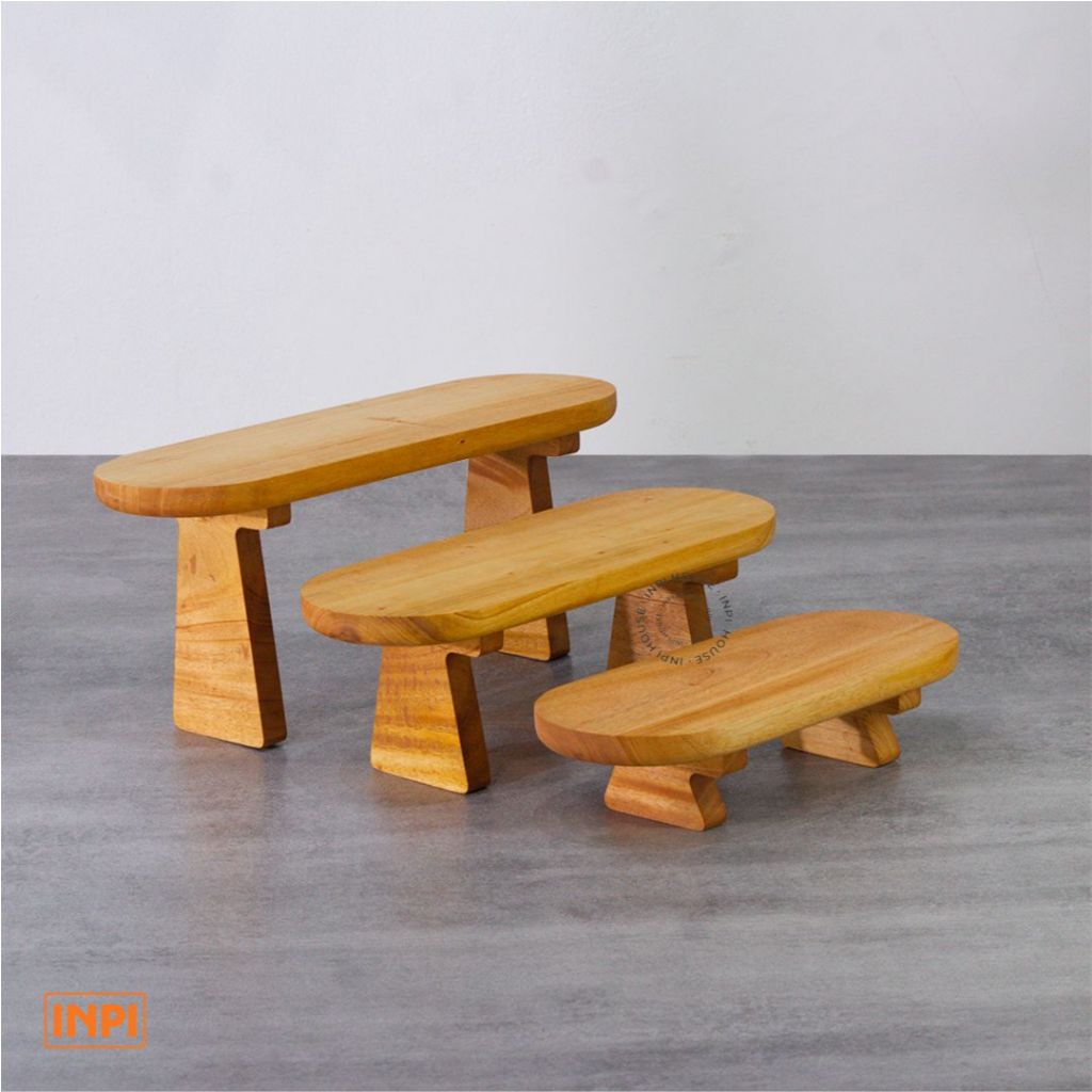 KAYU Stacking Shelves Display Shelves Wooden Shelves contains 3 pcs ...