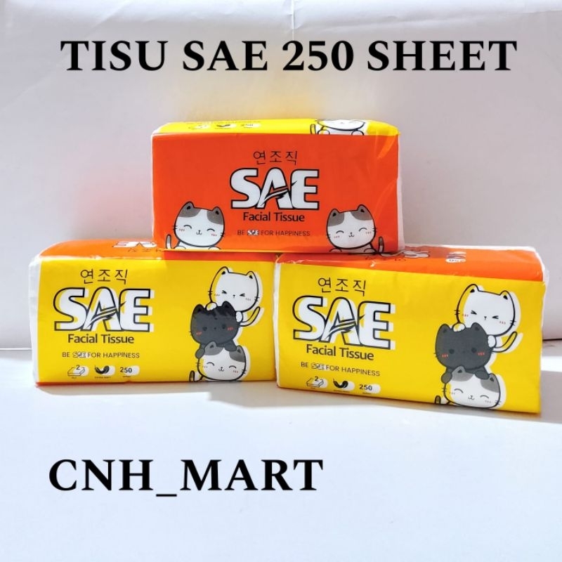 Sae 250 SHEET Facial Tissue 2 Play Soft Soft Face (Price 1 Pack ...