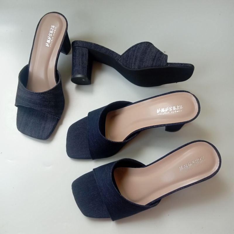 Sandals/women Sandals/Women Hells Heels Cungky 7cm Jeans ONAH-003 ...