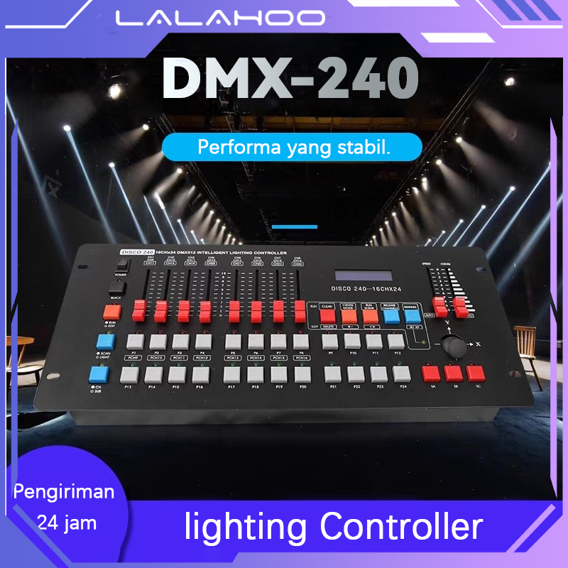 Lalahoo DMX240 DMX512 Lighting Controller Stage Light Mixer Lighting Crocodile 2024 Disco ...