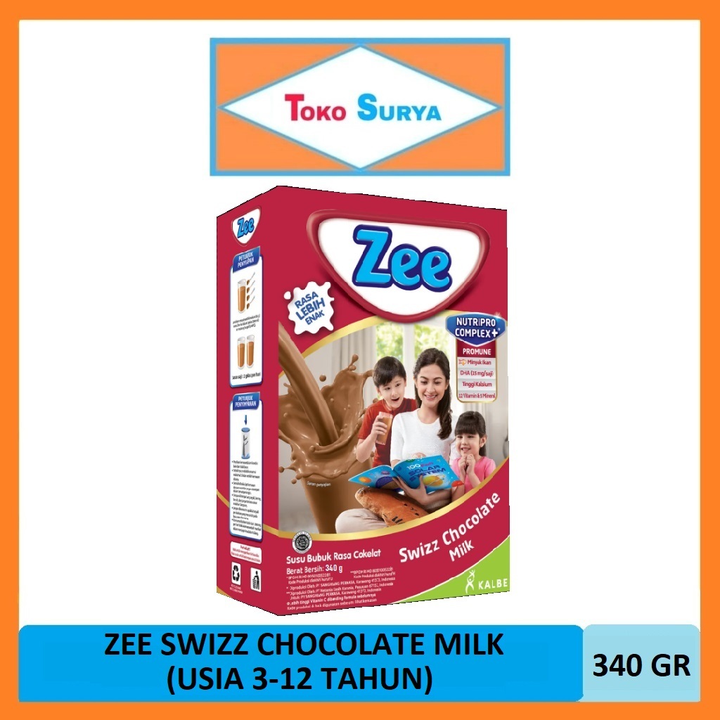 Zee Swiss Chocolate Milk Powder Chocolate Flavor 340 Gr | Shopee Malaysia