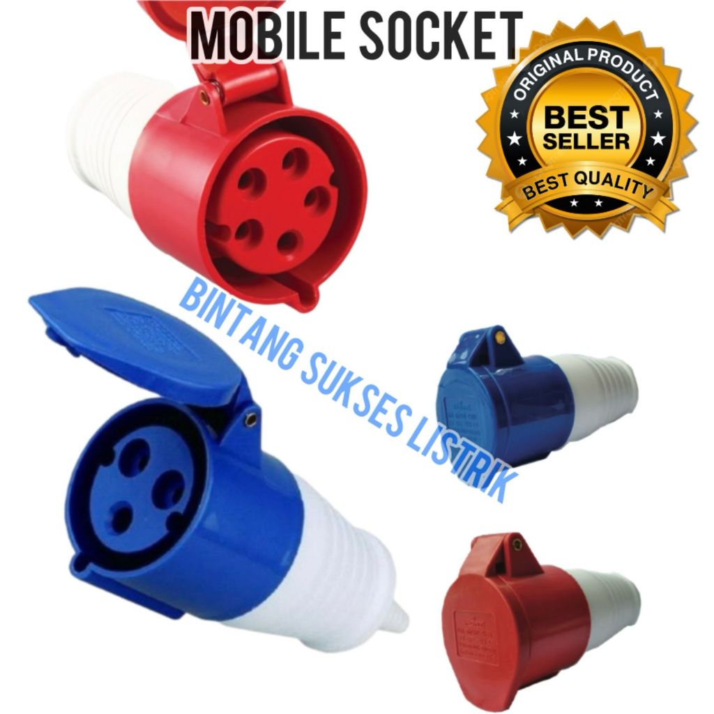 Mobile Socket 5 Pole 16A 32A Socket 5 Pin 16 32 Amper | Shopee Malaysia