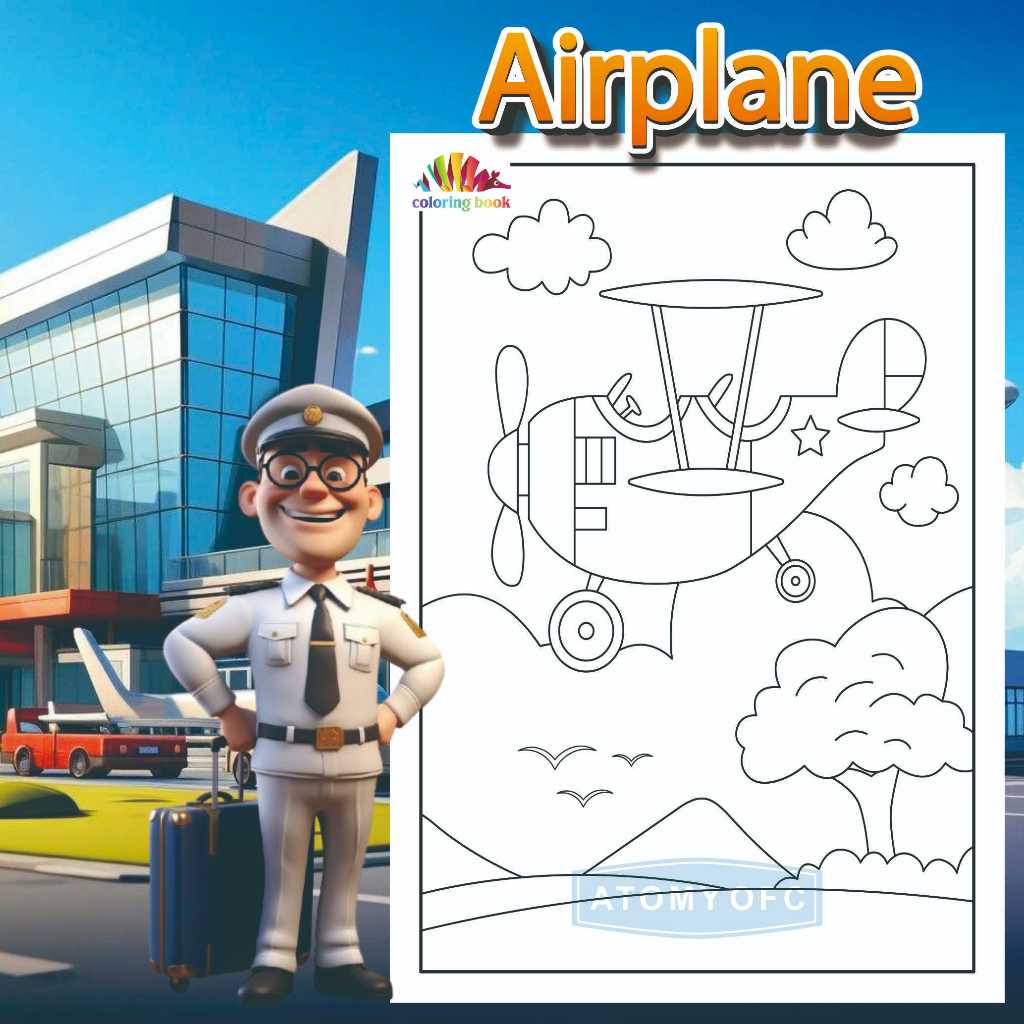 Coloring PAPER / COLORING / DRAWING PAPER / AIRPLANE / COLORING PAPER ...