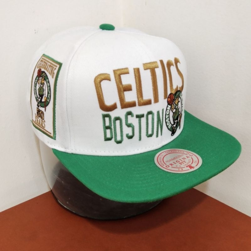 Mitchell & Ness Hat Original 100% NBA Tos Up Snapback HWC Boston ...