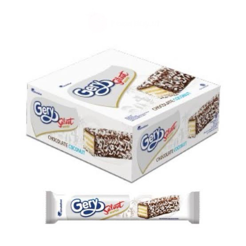 Gerry SALUT Coconut Sprinkled Wafers 1 Box Contains 12 Pcs | Shopee ...