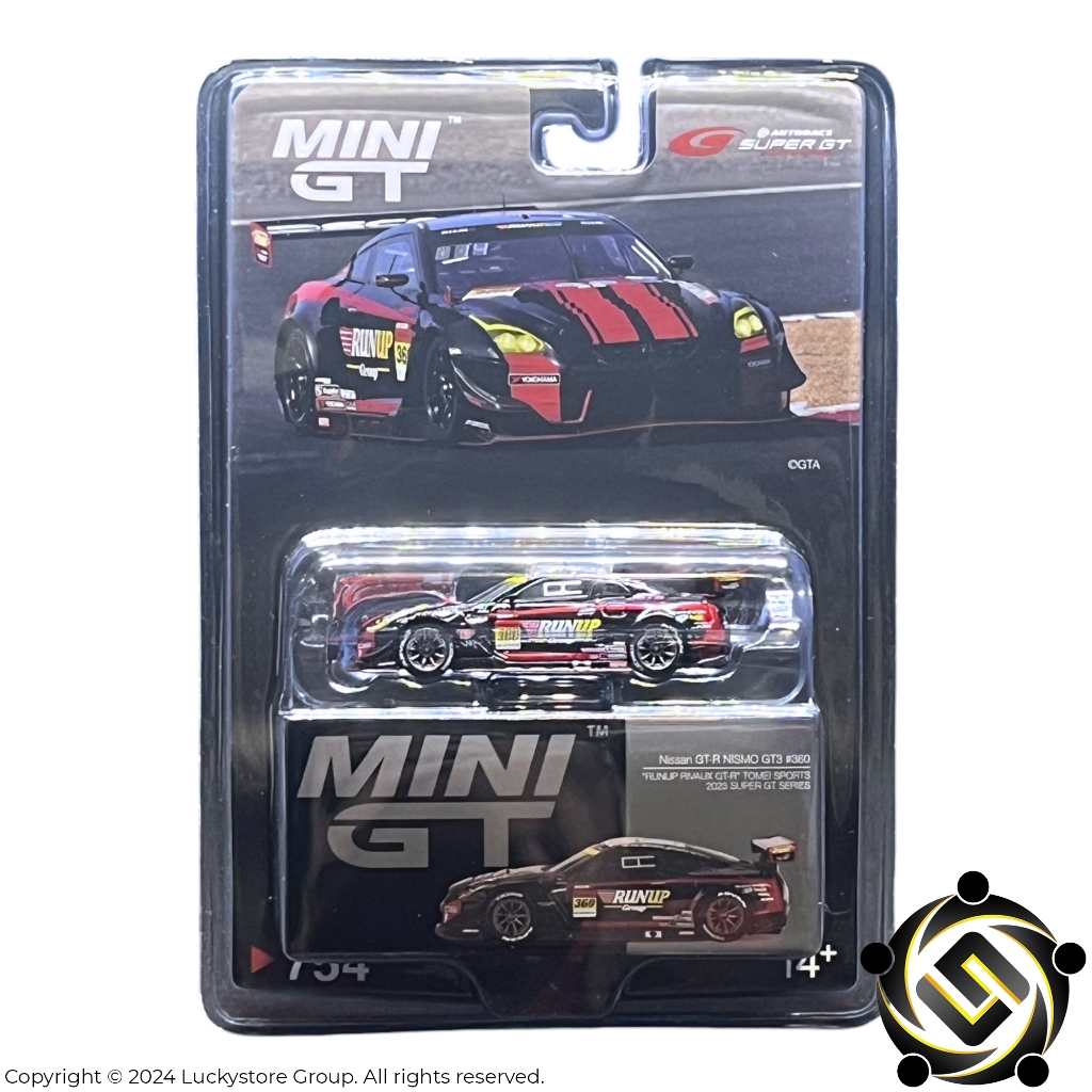 Mini GT MINIGT 754 Nissan GT-R NISMO GT3 360 "RUNUP RIVAUX GT-R" TOMEI ...