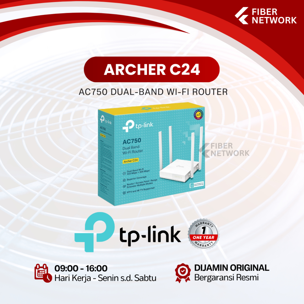 Tp-link Archer C24 AC750 Dual-Band Wi-Fi Router High Speed Wi-Fi tplink ...