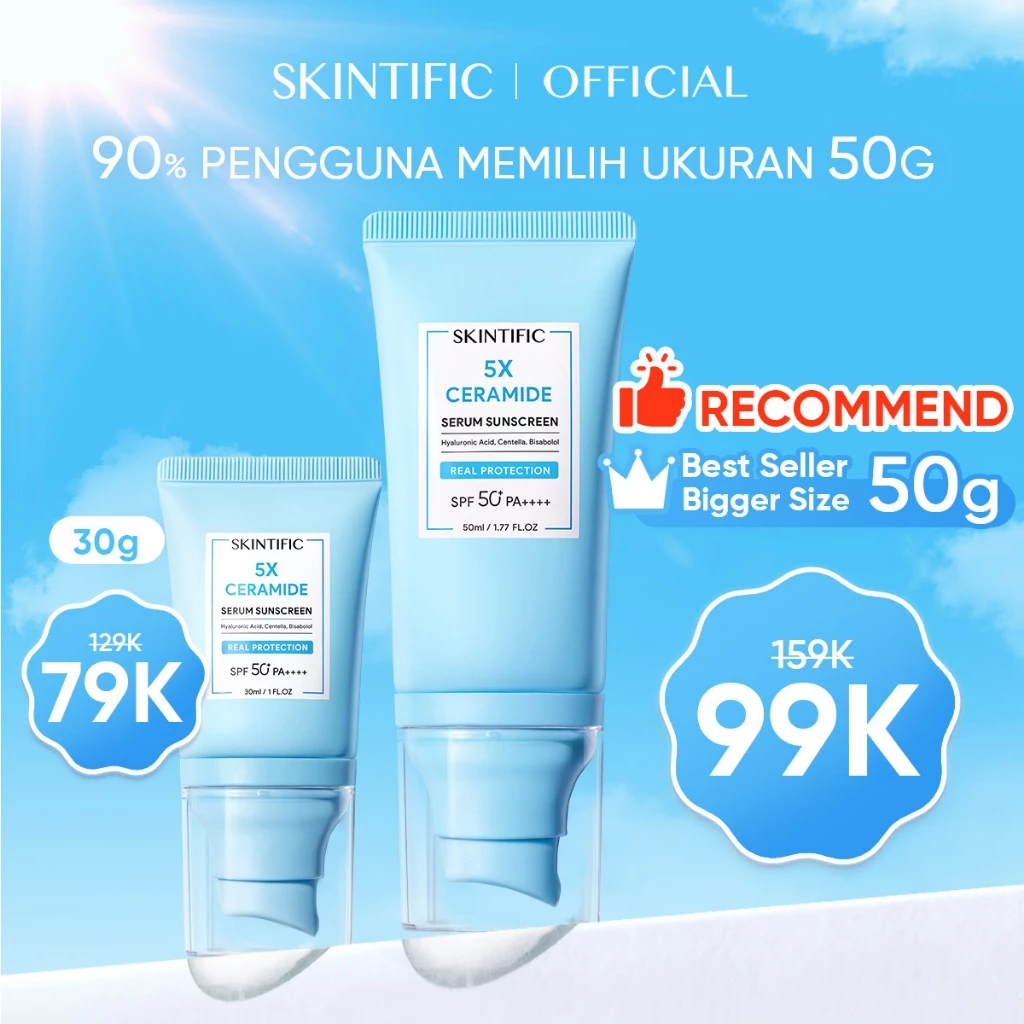Skintific - 5X Ceramide Serum Sunscreen SPF 50 PA++++ | Sun-repair ...