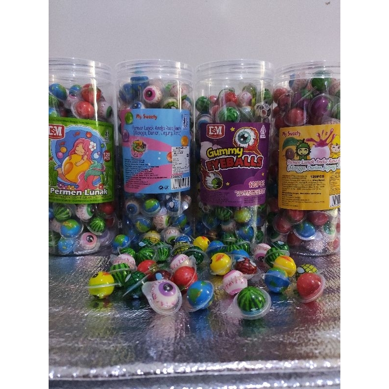 Viral mini soft candy with various fruit flavors, 120 pcs | Shopee Malaysia