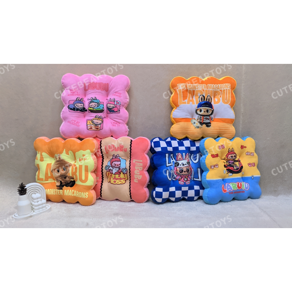 Labubu Sofa Pillow Hemorrhoid Sitting Pillow Labubu Printed Bread ...