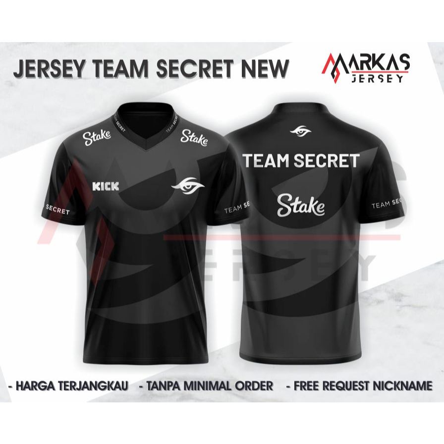 Jersey KAOS BAJU TEAM SECRET ESPORTS NEW 2025 DOTA VALORANT LOL MOBILE ...