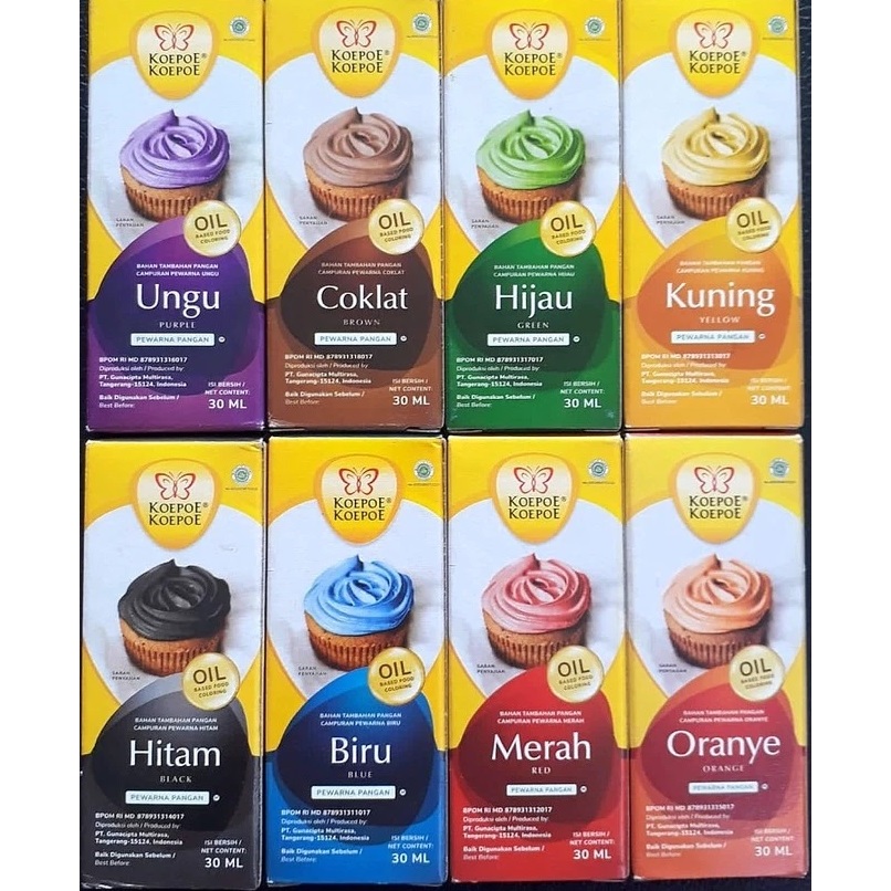 Food COLORING KOEPOE KOEPOE OIL BASED 30ML | Shopee Malaysia