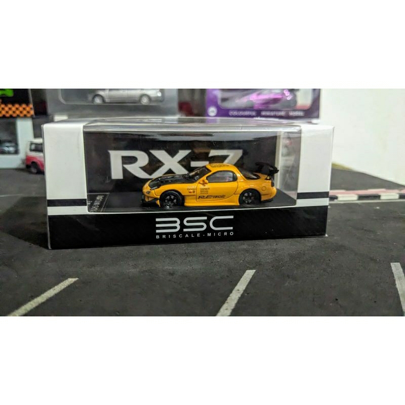 Diecast BSC Briscale Micro Mazda Rx7 RX 7 FD3S RE Yellow Carbon Hood ...