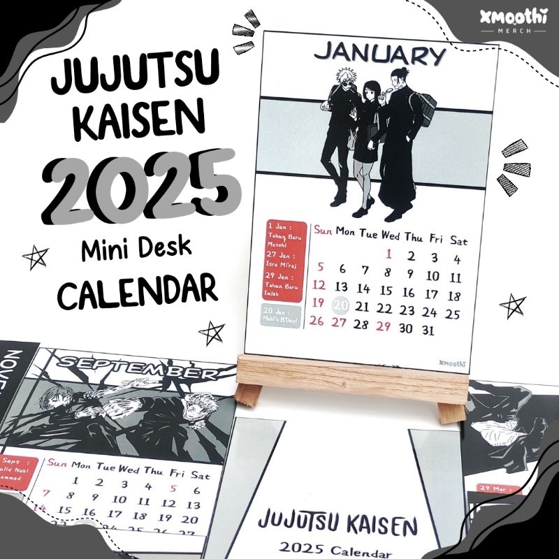 Jujutsu KAISEN 2025 MINI DESK CALENDAR MANGA EDITION - JUJUTSU KAISEN ...