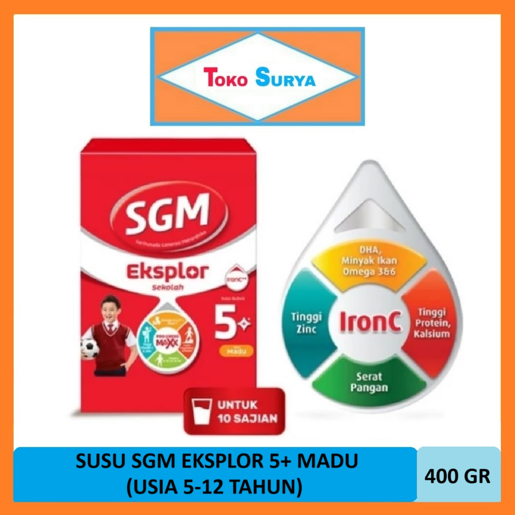 SGM Eksplor 5+ Honey Ages 5-12 Years Powdered Growth Milk for Children ...