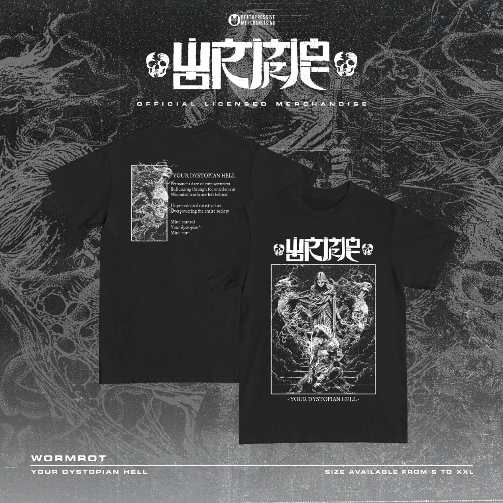 Original WORMROT TSHIRT - YOUR DYSTOPIAN HELL | Shopee Malaysia