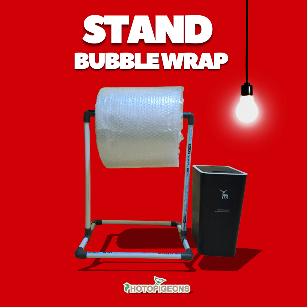 STAND BUBBLE WRAP HOLDER PREMIUM ROLL DISPENSER | Shopee Malaysia