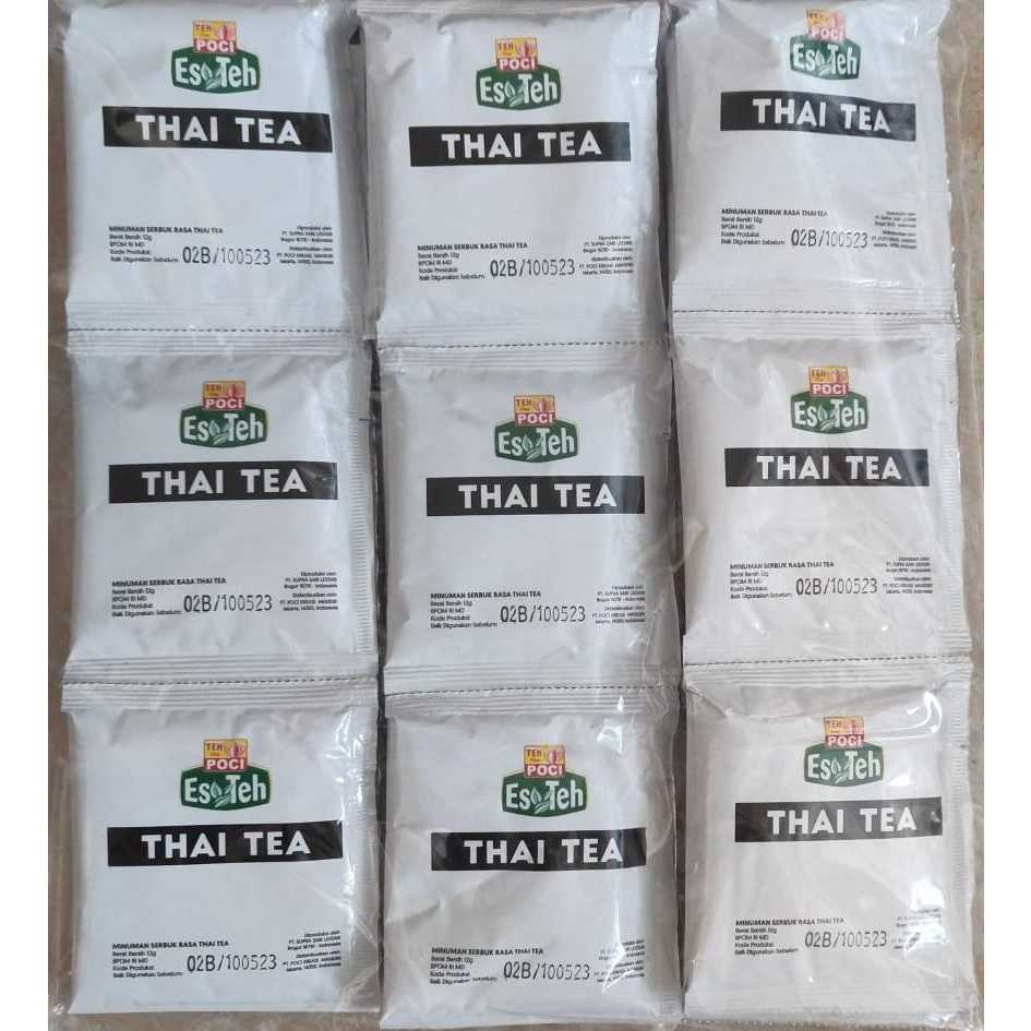 Poci thai tea flavored powder, RENCENG (10sach), thaitea essence, 100% ...