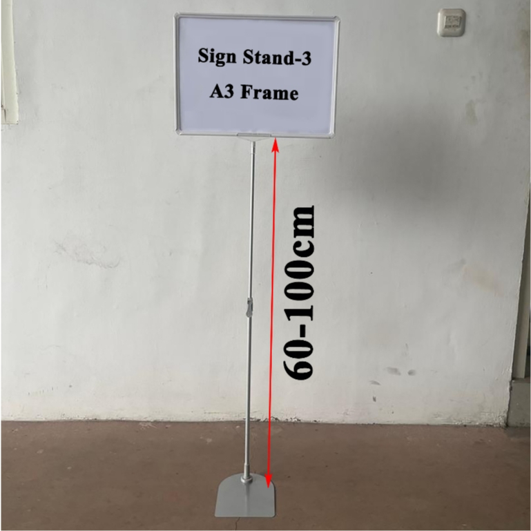Ss-3 Telescopic Standing Frame - Portable Frame Stand Frame Display Pop ...
