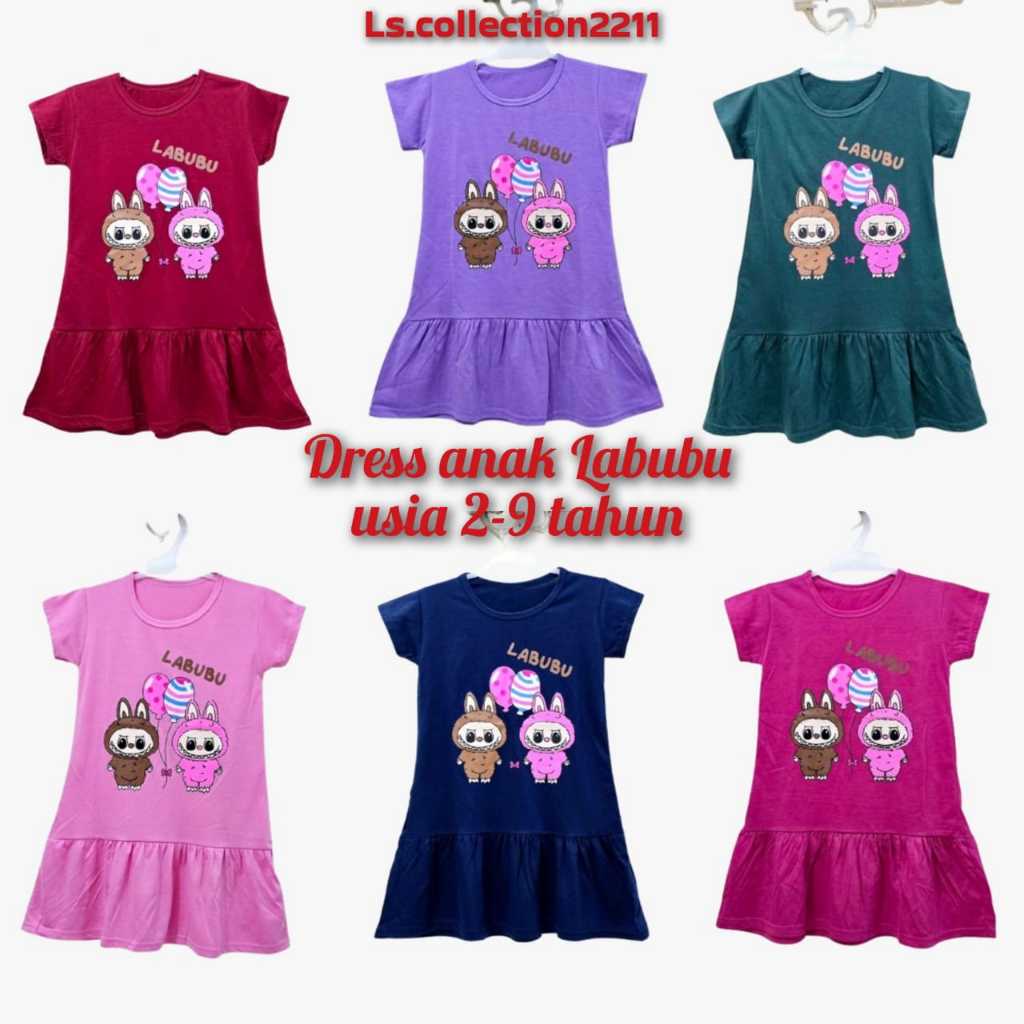 Labubu children's Dress aged 2-9 years // children's Dress with the ...