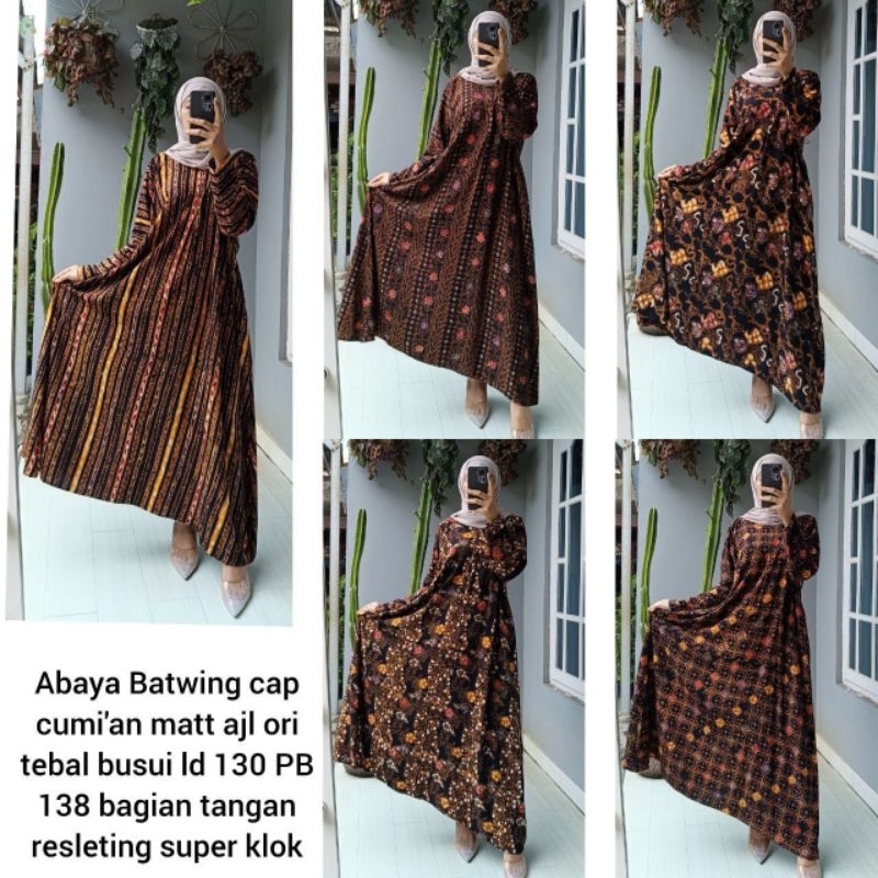 Batwing squid abaya robe | Shopee Malaysia