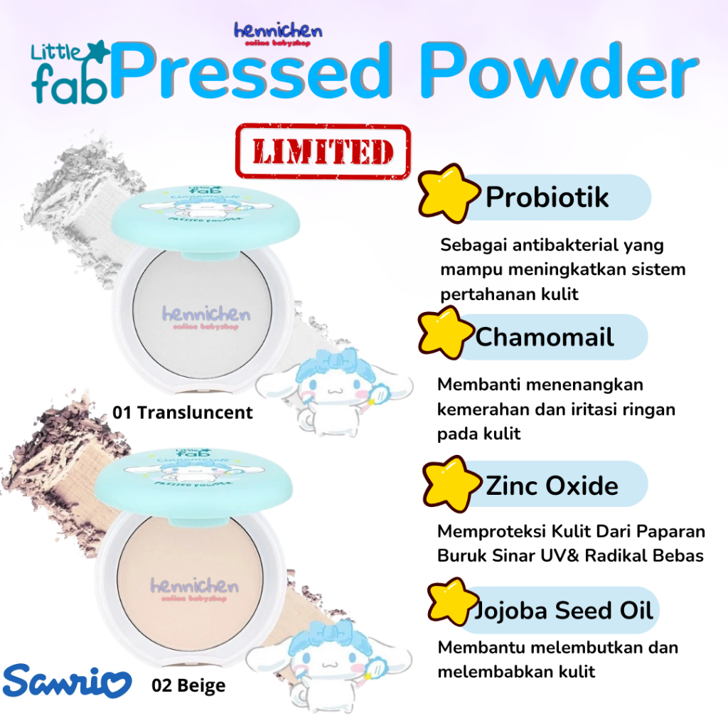 Little Fab Kids - Pressed Powder | Limited Edition Cinnamoroll | Shopee ...