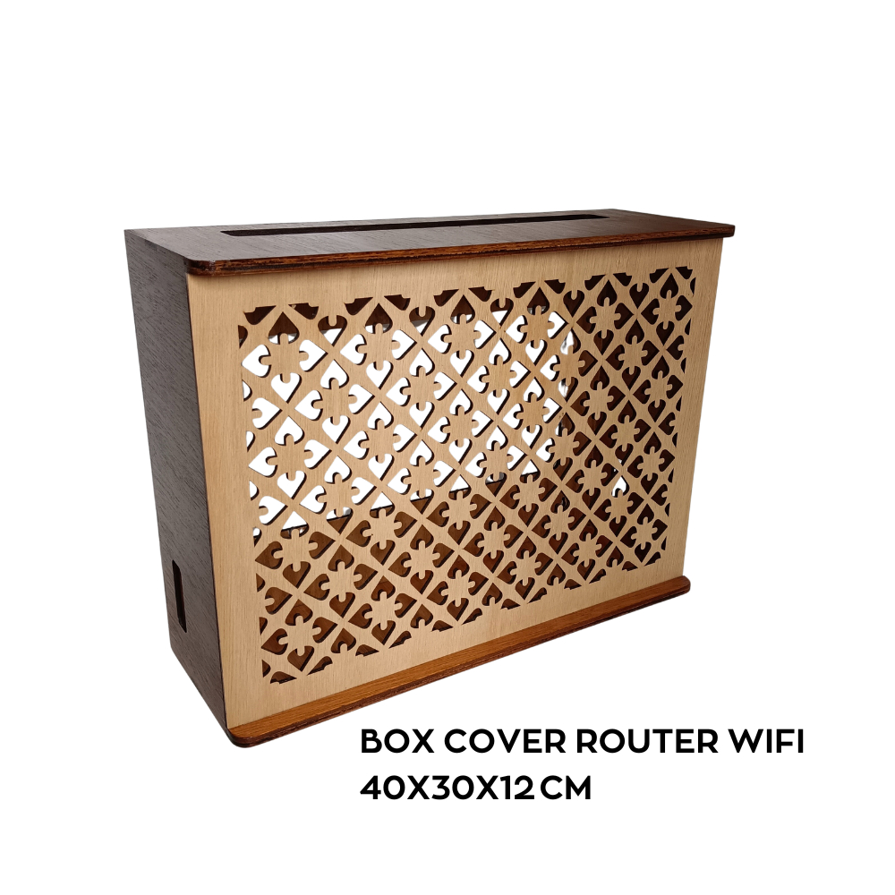 4mm Playwood Wood Wifi Router Box Cover - Dimensions 40x30x14cm ...