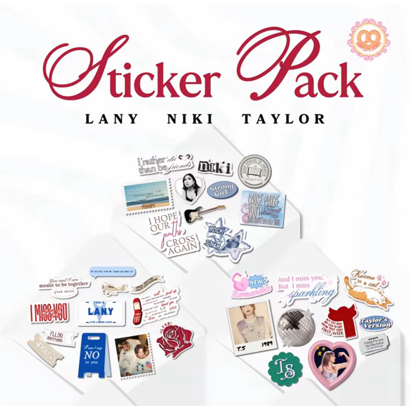Sticker Pack LANY, NIKI, TAYLOR | Shopee Malaysia