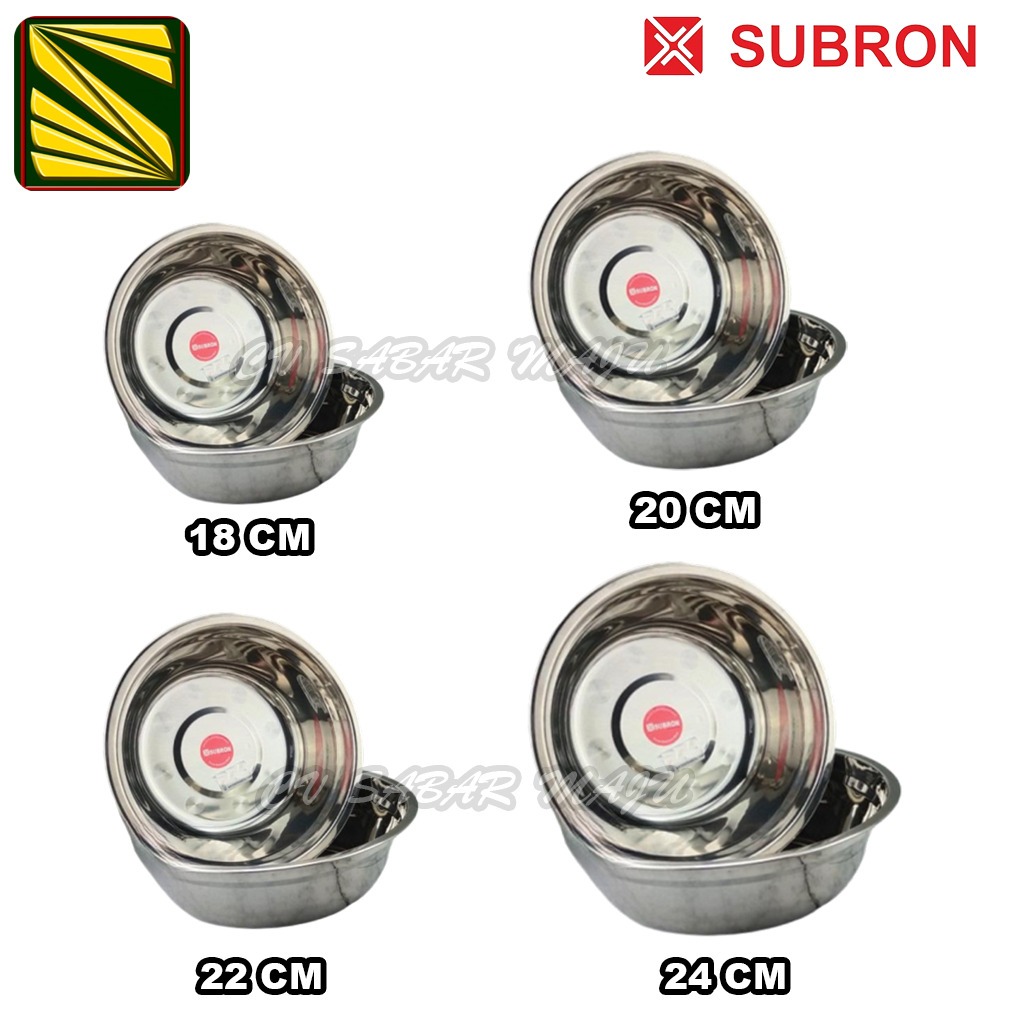 Subron Thick Stainless Steel Basin, Multipurpose Basin 18, 20, 22, 24 ...
