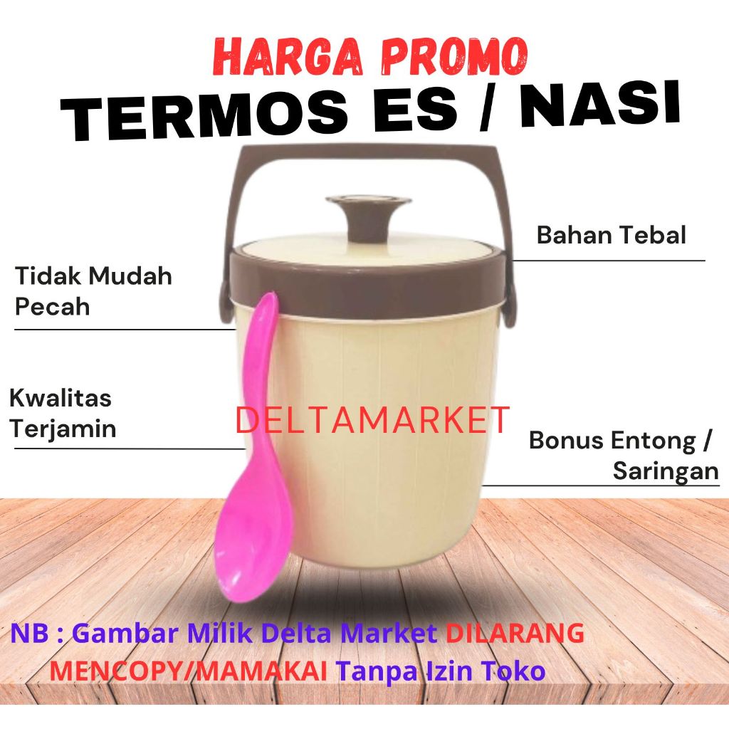 TERMOS 6 LITER Rice THERMOS - Ice Thermos Rice Bucket/ 6L Ice Bucket ...