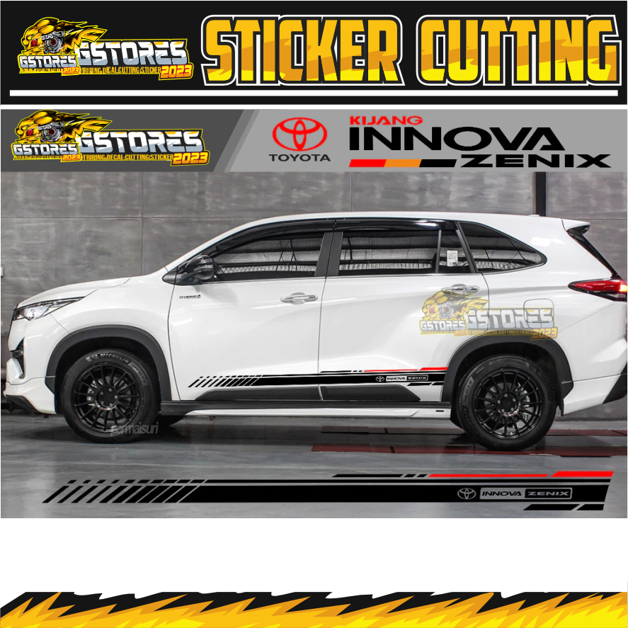 Latest TOYOTA INNOVA ZENIX STICKER INNOVA ZENIX SIDE BODY STICKER ...
