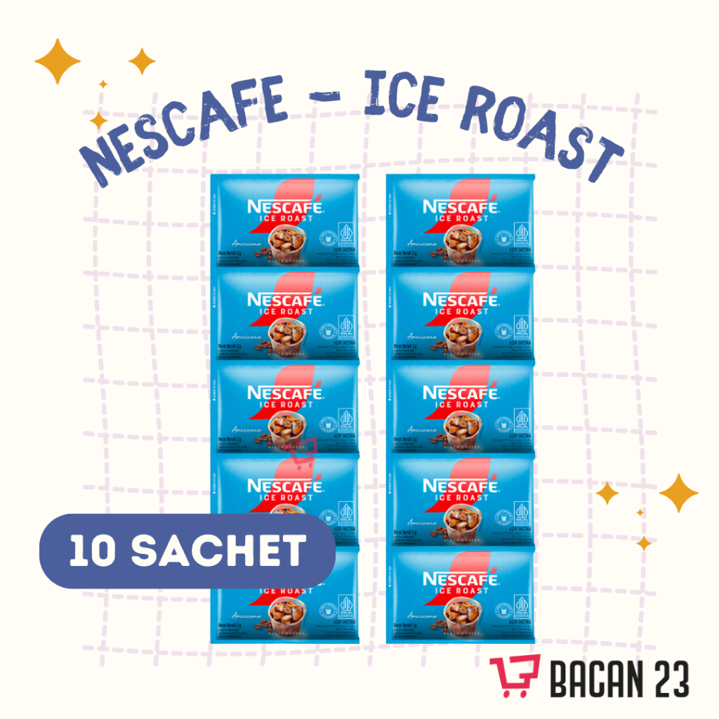 Nescafe Ice Roast Americano 2 gr contains 10 sachets - Americano ...
