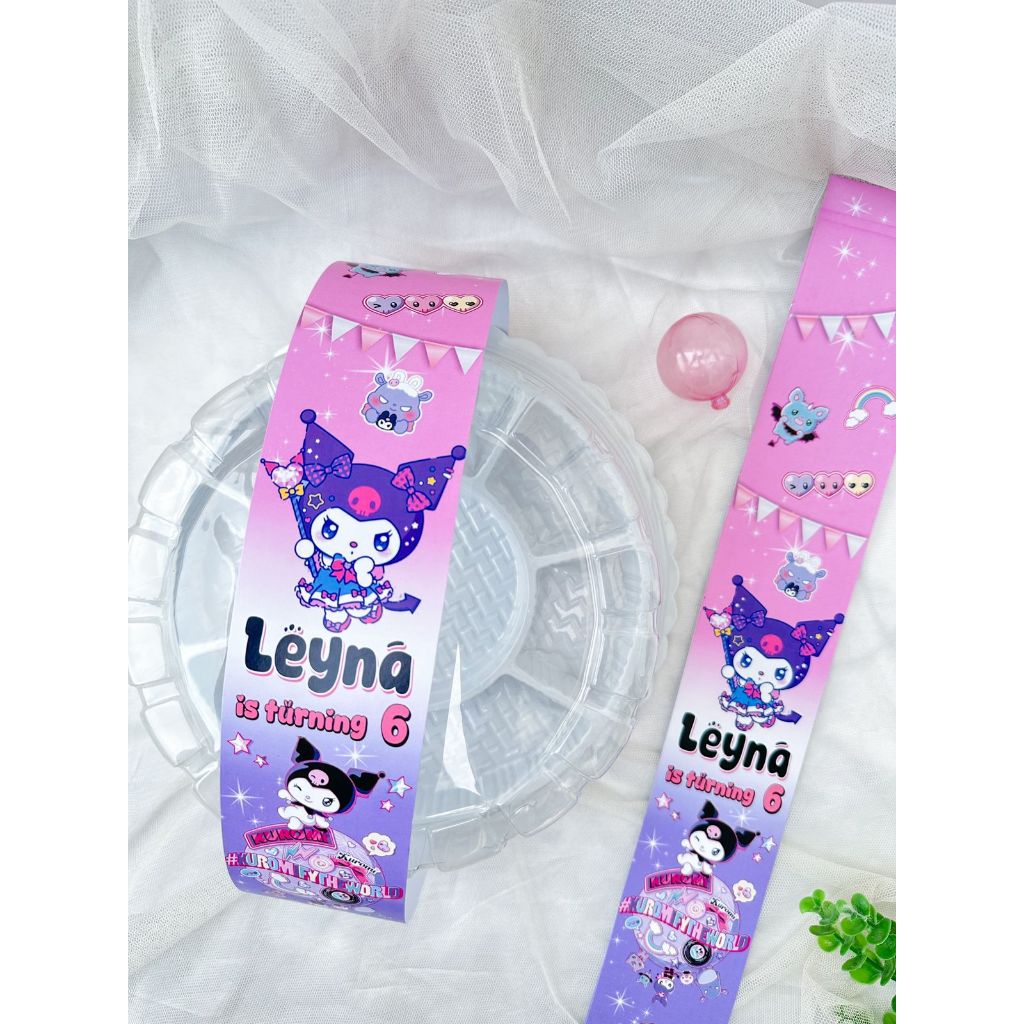 Kuromi - Label Sleeve Box Packing / Bento / Birthday Rice Box ...