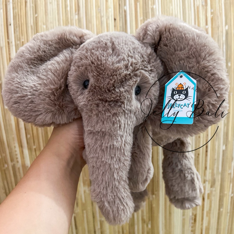 Jellycat Smudge Elephant Smudge Puppy Bear Size Medium M with TAG New Original brown Elephant ...