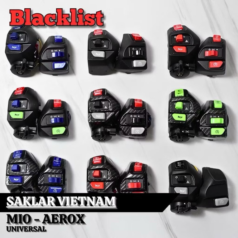 Switch Set Mio Aerox Left Right Vietnam Complete Engine Plus Hazard ...