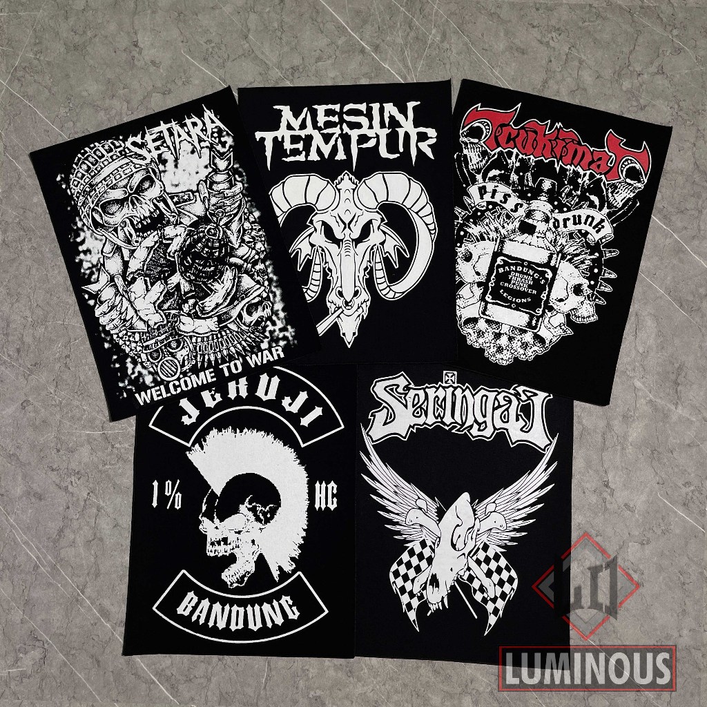 The best Punk Rock Hardcore Metal Band Back Emblem Screen Printing Backpatch in bandung | Shopee ...