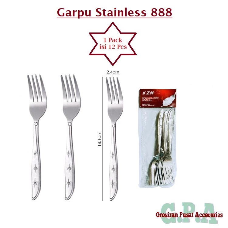 (1 Dozen contains 12 Pcs) 888 Stainless Steel Dinner Forks Stainless ...