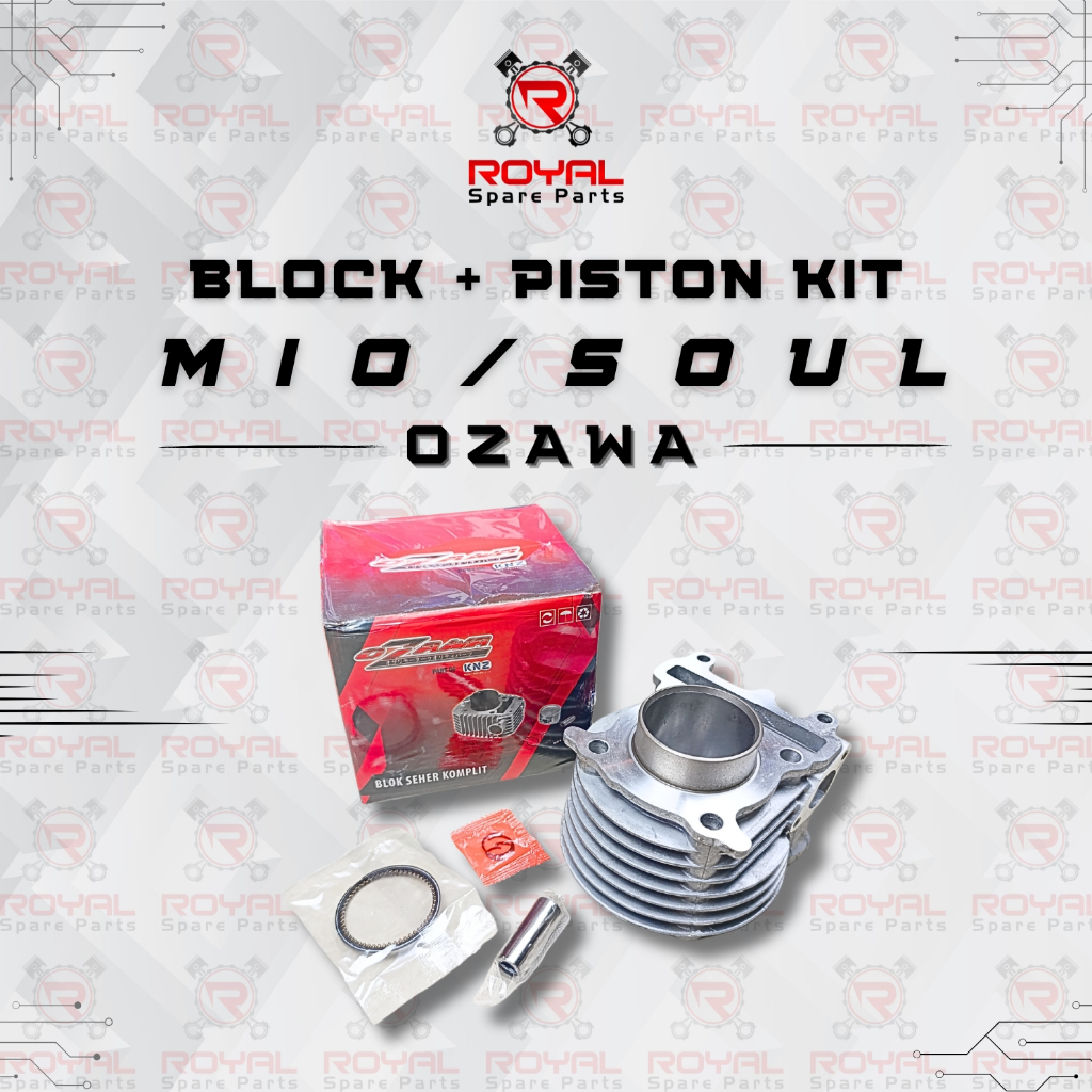 Block + PISTON KIT MIO/SOUL (5LW) OZAWA | Shopee Malaysia