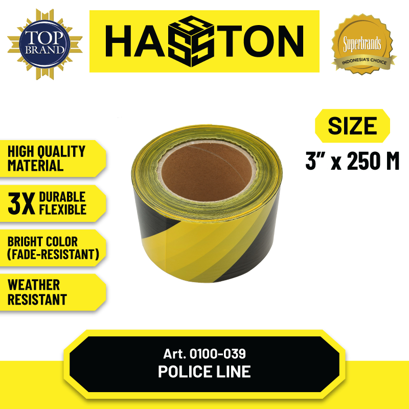 Hasston Police Line 3" x 250m / Police Line (0100-039) | Shopee Malaysia