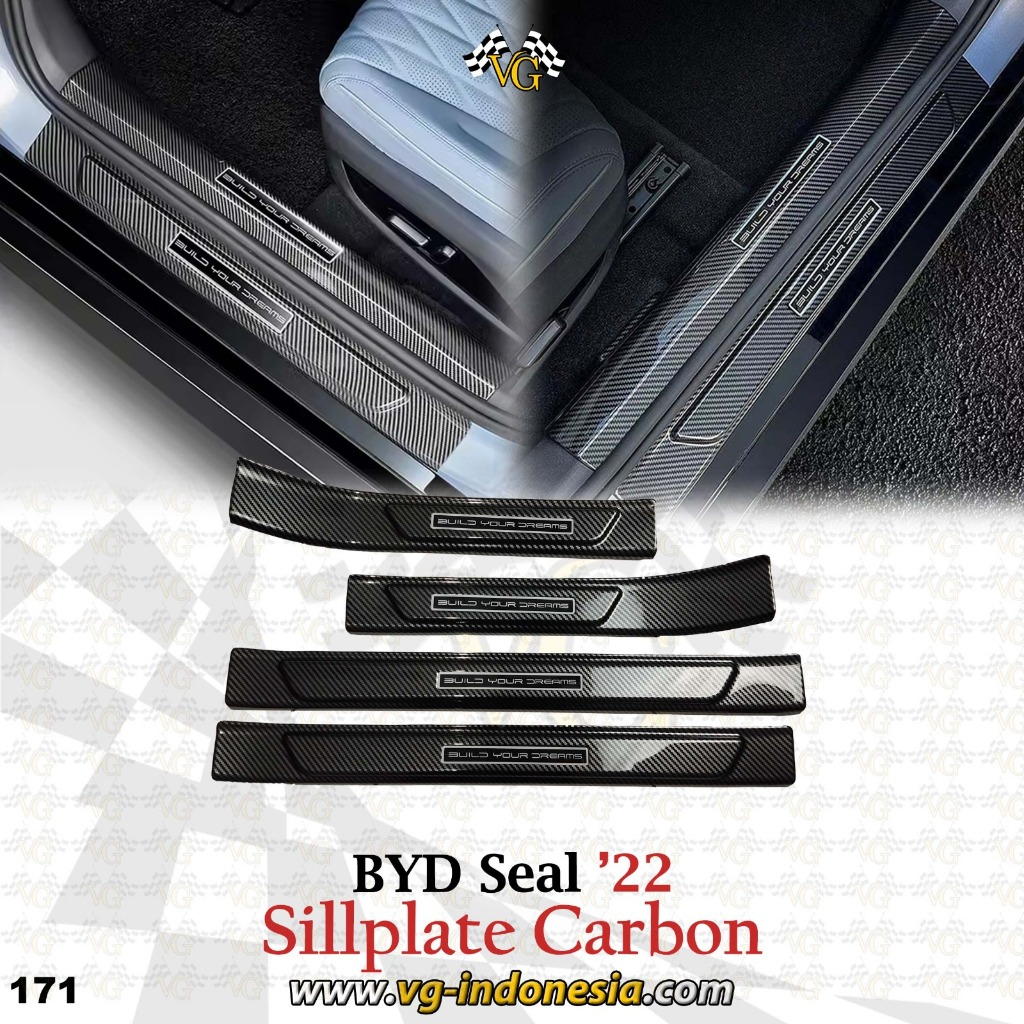 Byd Seal 2022 - Sill Plate Sillplate Carbon Car Door Protector | Shopee ...