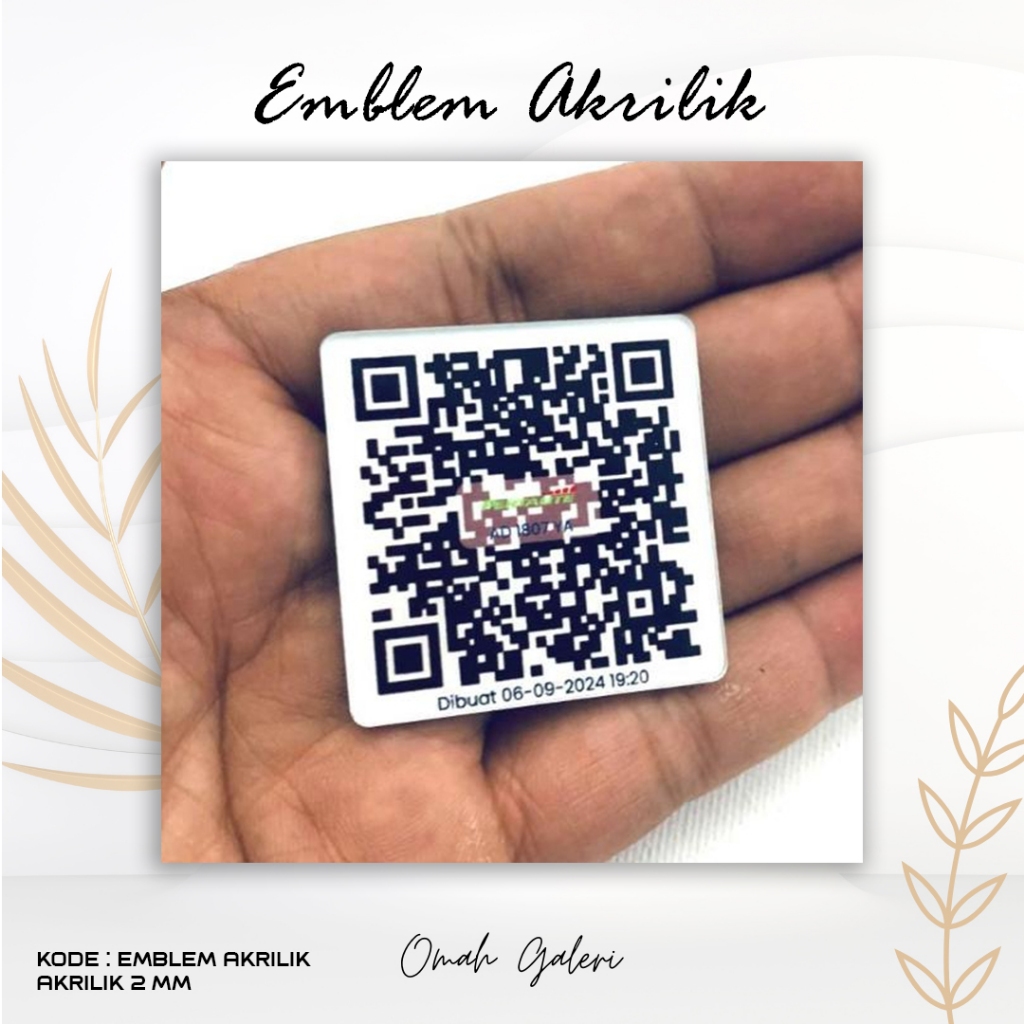 GANTUNGAN Qr CODE MY PERTAMINA ACRYLIC EMBLEM / MY PERTAMINA KEYCHAIN / MY PERTAMINA BARCODE ...