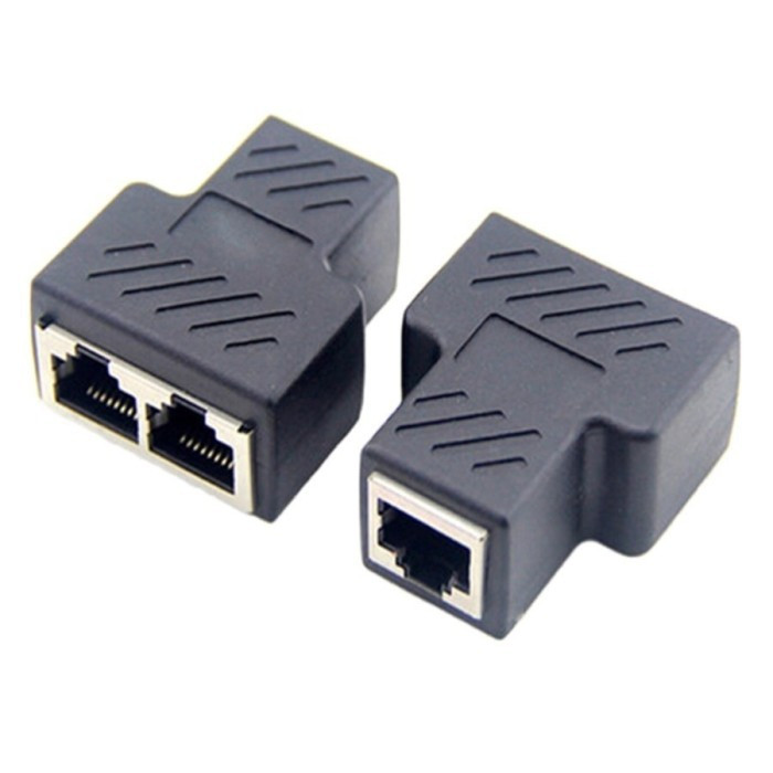 Extension Barrel Rj45 Lan Ethernet Network Splitter Connector 1 to 2 ...