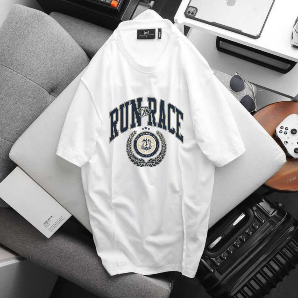 Original Run Race Men's T-shirt with Full Catton Design | Shopee Malaysia