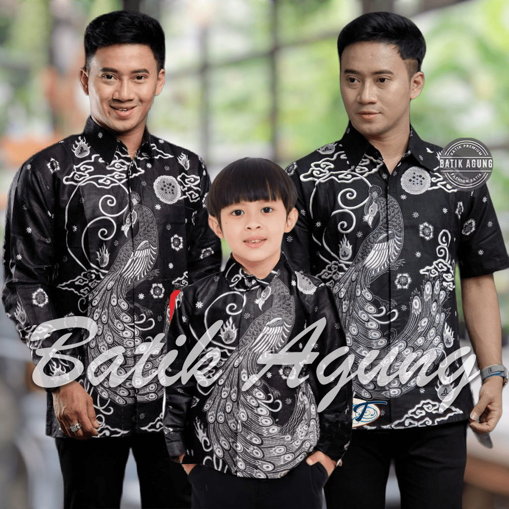 KEMEJA Modern Father and Son Couple Batik/long sleeve men's batik shirt ...