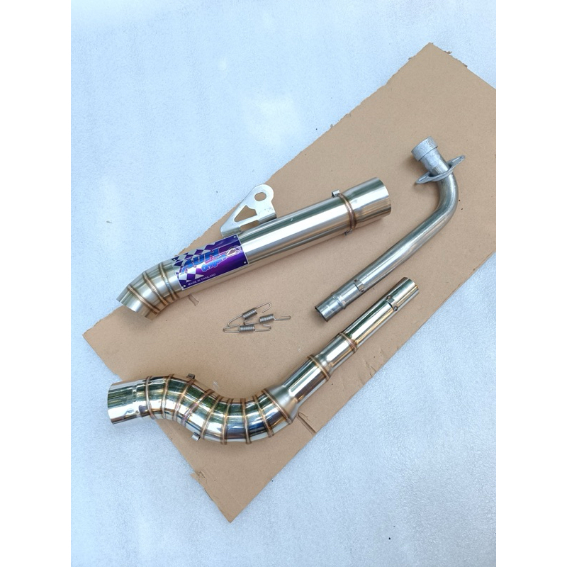 Aun Pipe canister contour open specs exhaust Pipe for Wave 125 Xrm 110/ ...