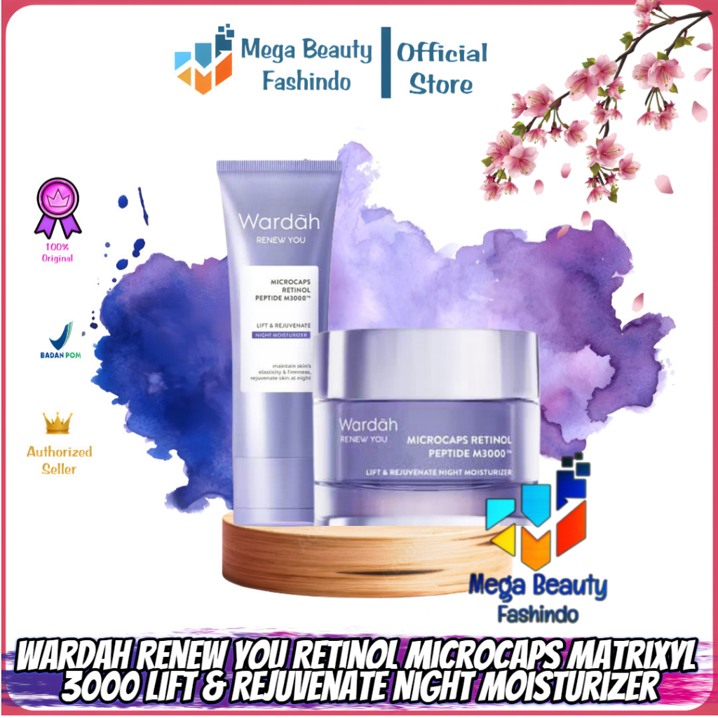 Wardah Renew You Retinol Microcaps Matrixyl 3000 Lift & Rejuvenating ...