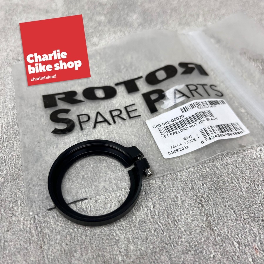 ROTOR BRAND SET PRELOAD NUT 3D+ Black | Shopee Malaysia