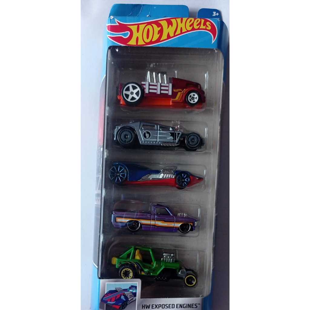 Hot Wheels - 5 Packs HW Exposed Engines | Shopee Malaysia