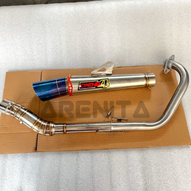 Daeng sai4 conical exhaust pipe for raider 150 carb fi tmx 125 155 tmx ...