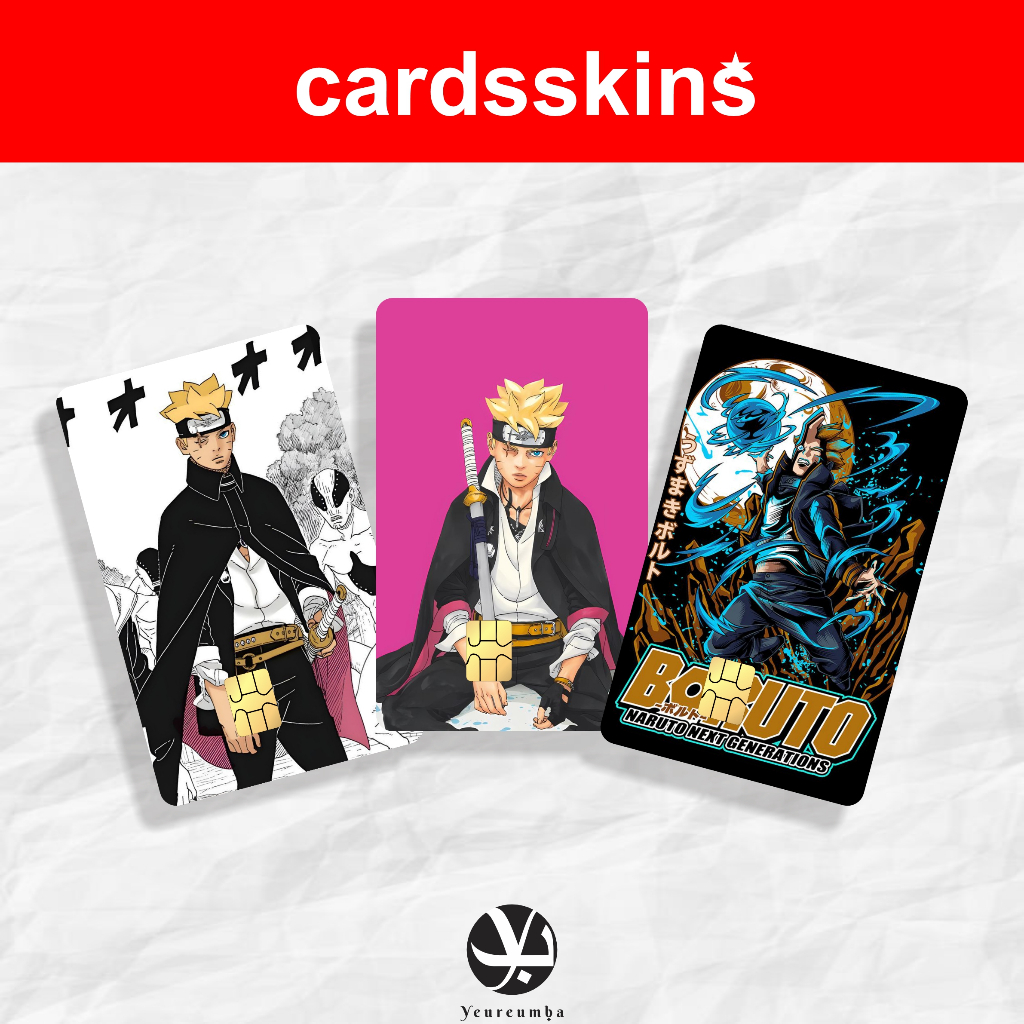 Atm Sticker Skincard Sticker Atm Card Emoney Flazz Etoll UZUMAKI BORUTO ...